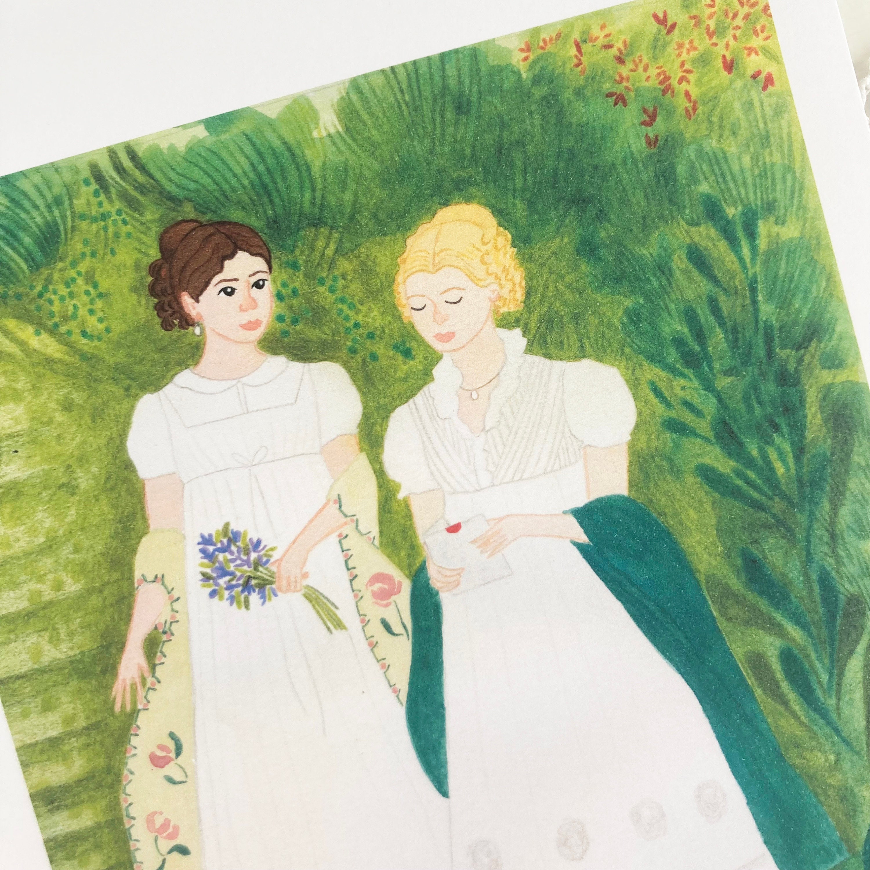 Emma and Harriet A5 Print - Etsy