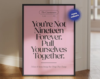 Music Inspired Prints, Song Lyrics Print Bundles, Music Wall Art, Band ...