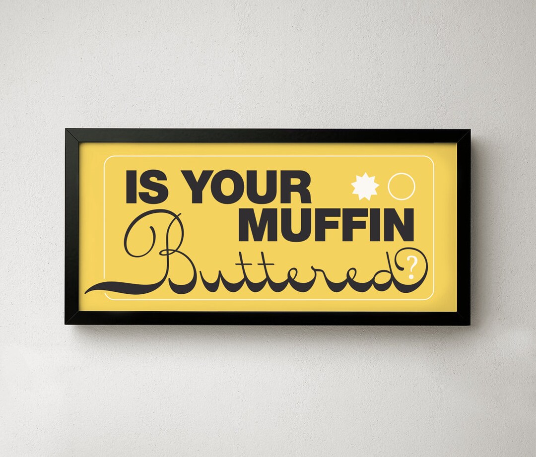 Is Your Muffin Buttered? - for Dunelm Essentials Multi Frame 50 X 20cm ...