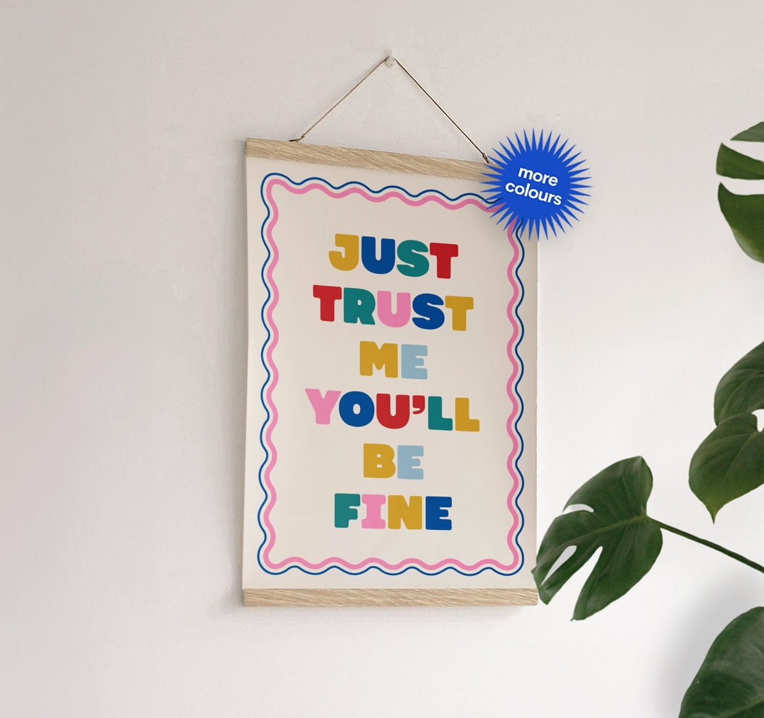Just Trust Me You'll Be Fine... End of Beginning Lyrics Print - A5-A4 ...