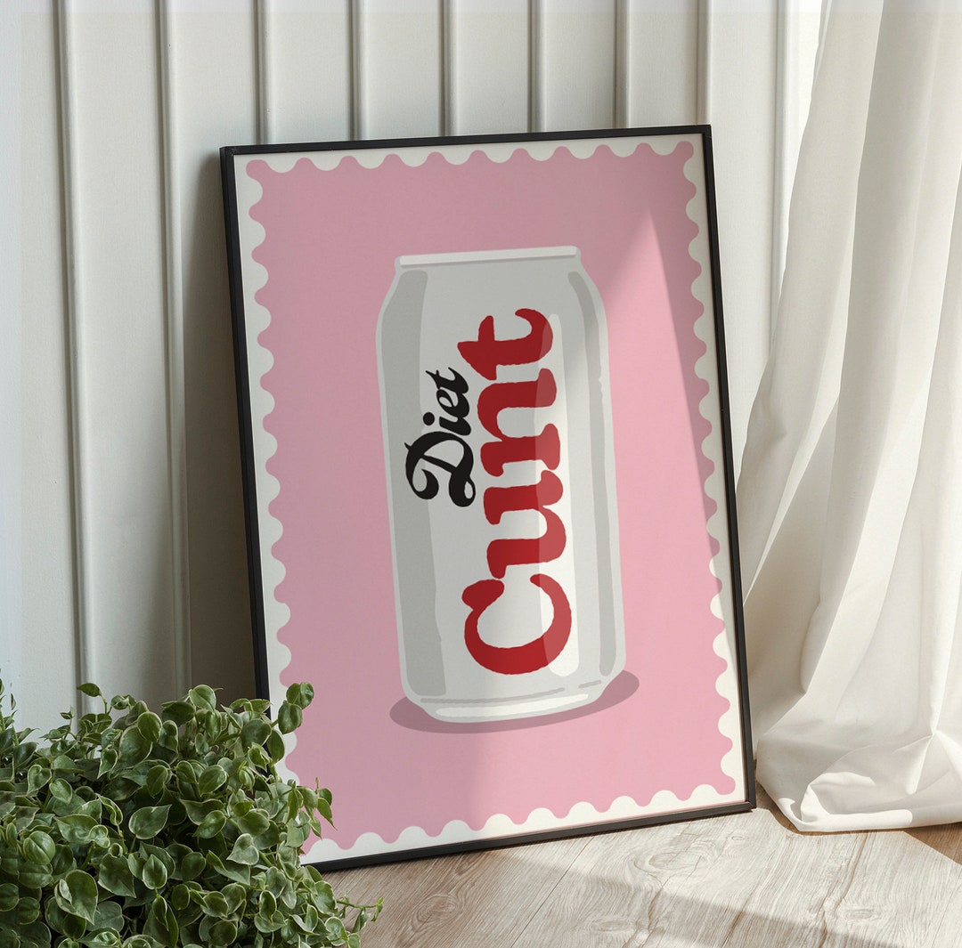 Diet Cnt Can Wavy Border Offensive Rude Funny Swearing Quote Gallery ...