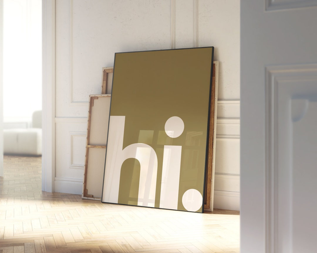 Hi Hello Hallway Gallery Wall Quote Print -- A5-A4-A3-A2-A1 -- Gallery ...