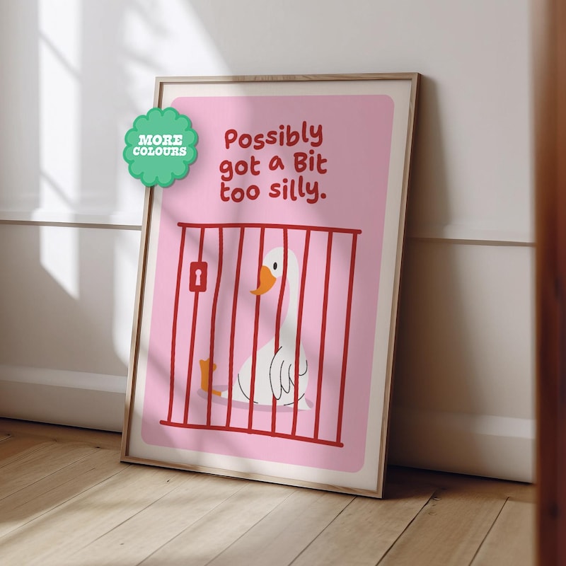 Large Silly Wall Art - Etsy UK