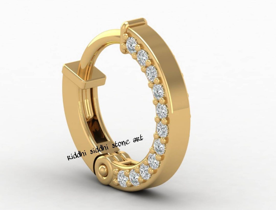 14k Gold Diamond Nose Ring, Wedding Jewelry - Etsy