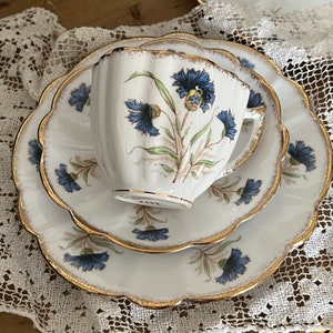 Vintage Melba Cornflower Bone China Various Pieces Tea Set Afternoon ...