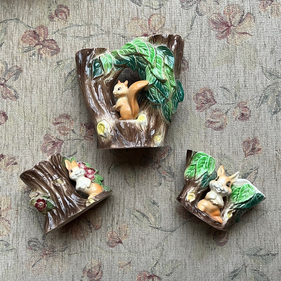 Hornsea Pottery Fauna Royal Range Bundle of Three Posy Vases - Etsy UK