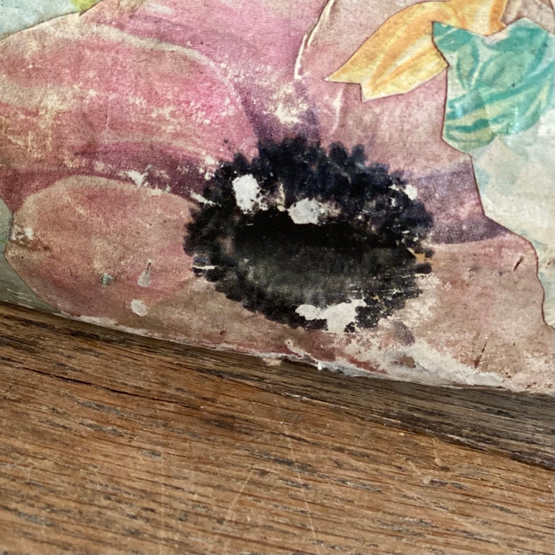 Vintage Decoupage Very Large Oval Plate Wall Display Florals | Etsy UK