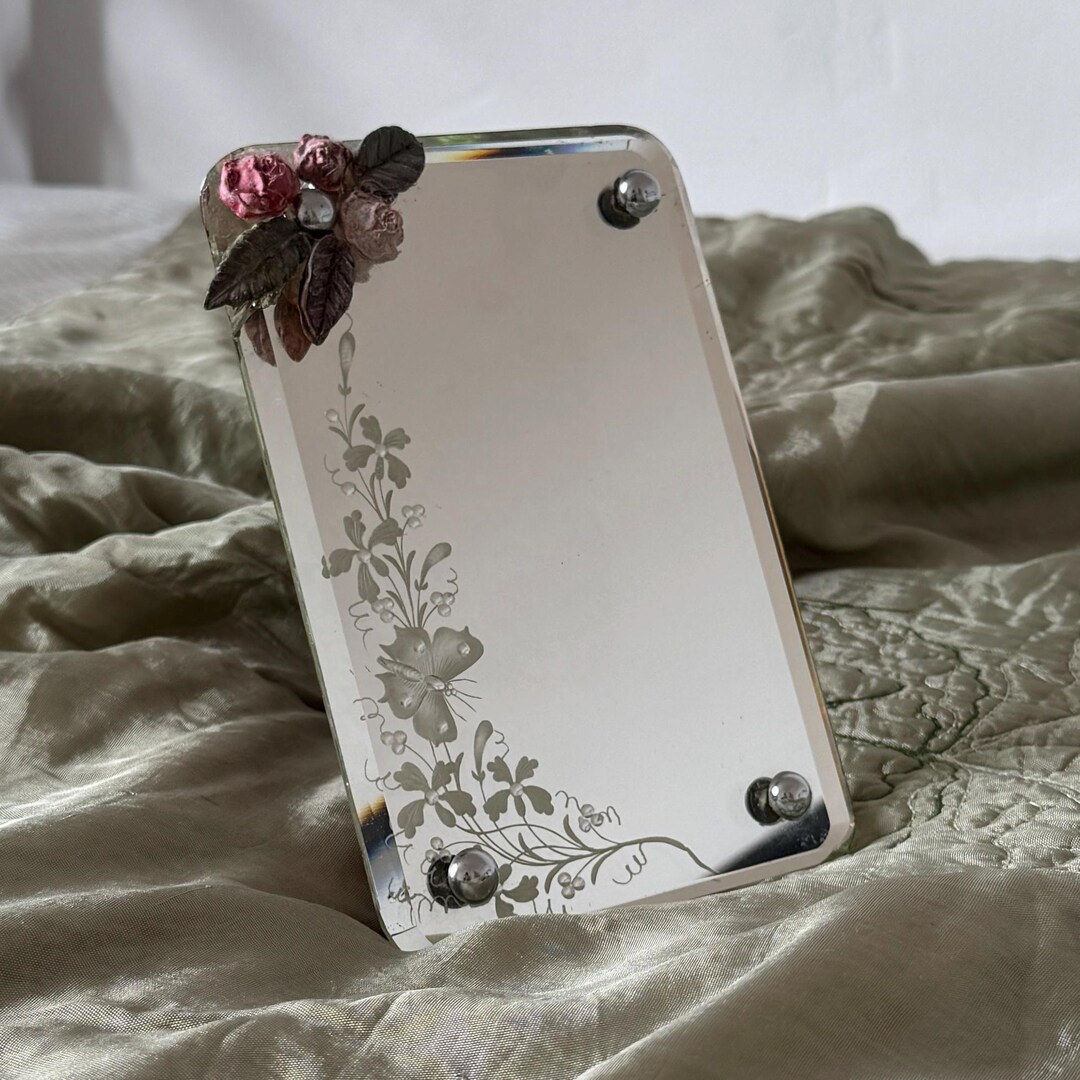 Little Early 1900s Portable Bedroom Mirror With Flaw Gorgeous Ref B - Etsy