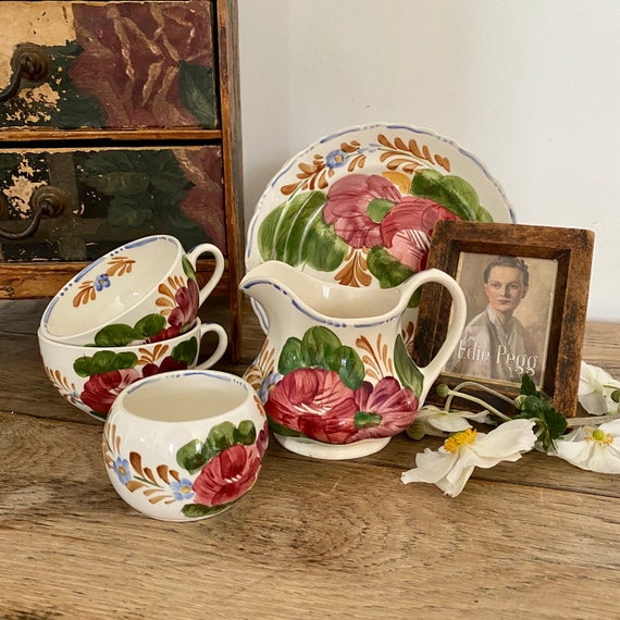 Belle Fiore Vintage Solian Ware Simpsons Potters Side Plates | Etsy