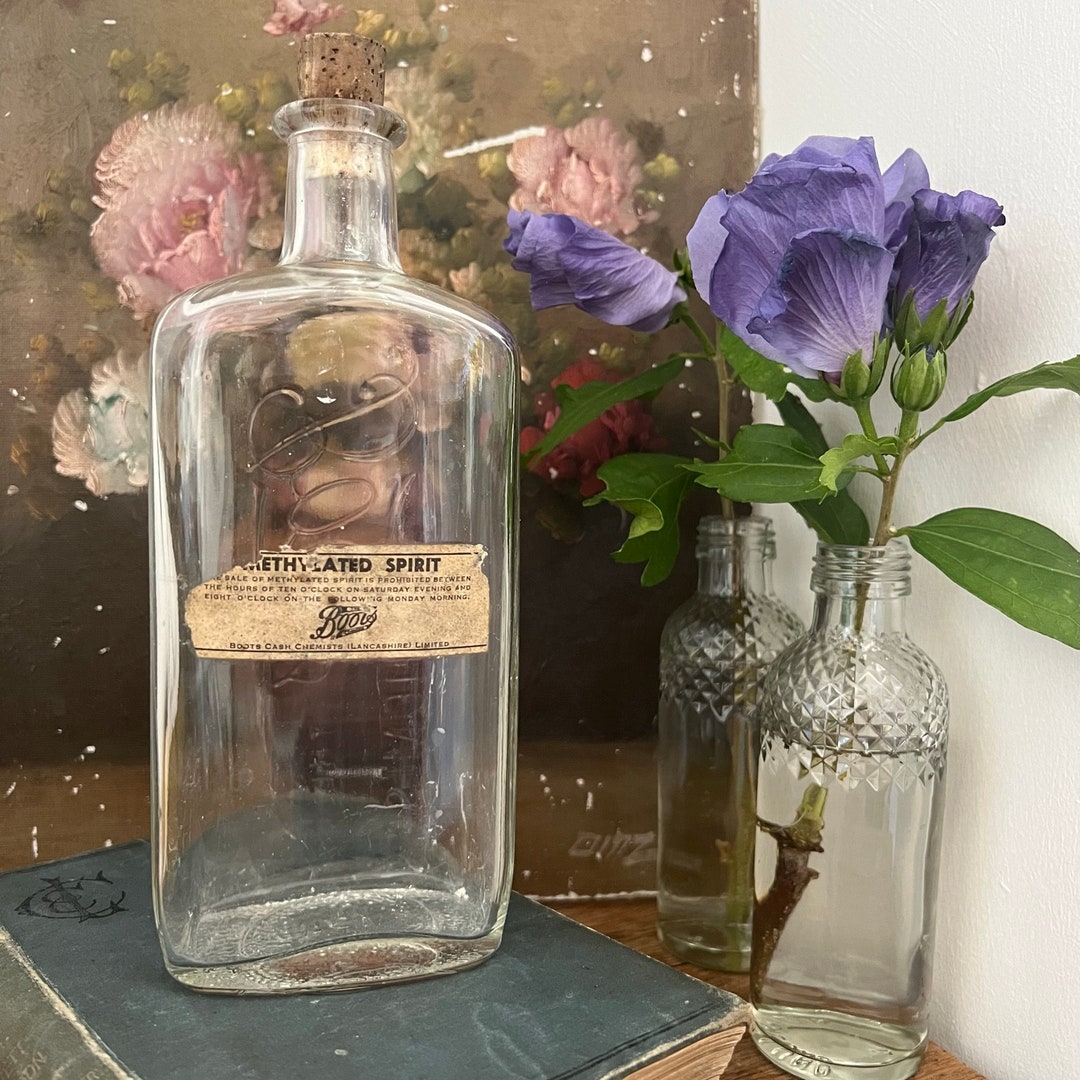 Vintage Bottle Boots Apothecary Prop Display With Cork - Etsy