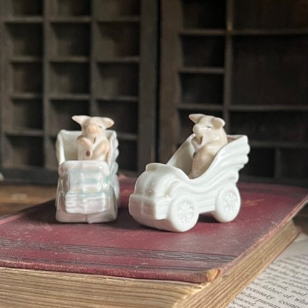 Victorian Edwardian Porcelain Pigs in Cars Ref DSA - Etsy