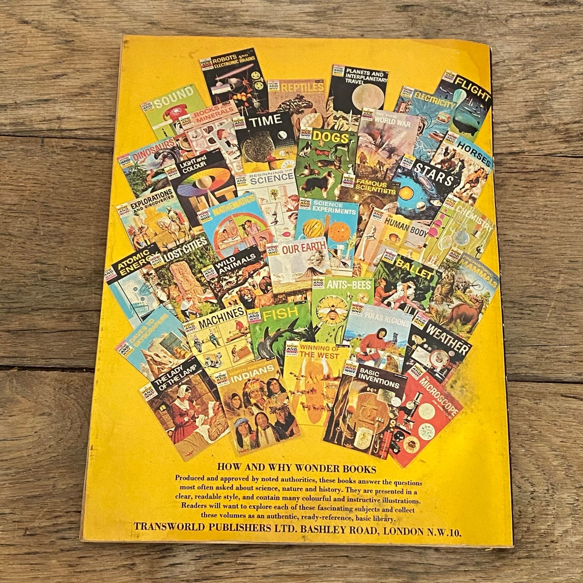 Vintage Childs How and Why Wonder Book of Science 1960s - Etsy UK