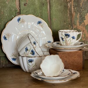 Vintage Melba Cornflower Bone China Various Pieces Tea Set Afternoon ...