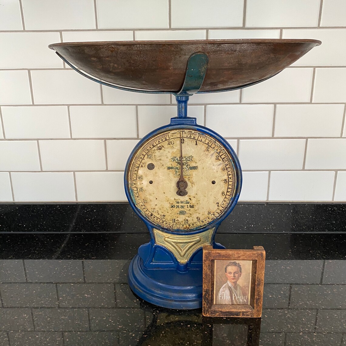 Vintage Salter No. 50 Trade Industrial Shop Scales Blue with | Etsy