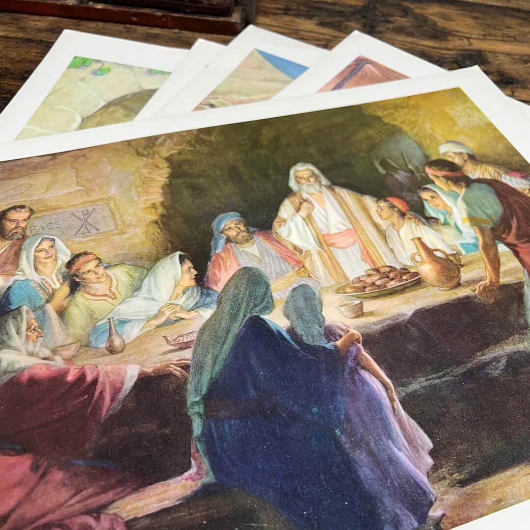 Vintage School Posters Bundle of 10 Religious Theme 1950s Educational ...