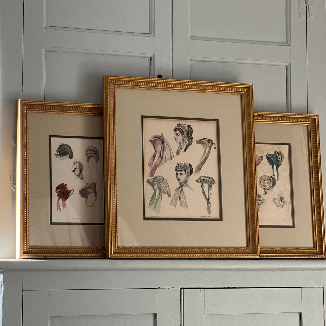 Framed Prints With Age Bundle Millenery Design Book Prints Ref L - Etsy