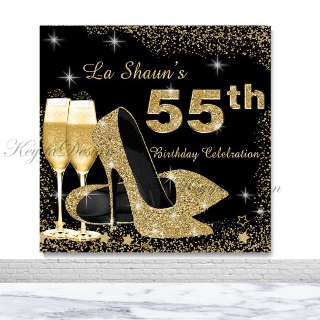 High Heels Backdrop 30th 40th 50th Birthday Photography Backdrop Custom ...
