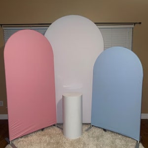Custom Solid Color Arch Cover Backdrop Birthday Wedding Baby Shower ...
