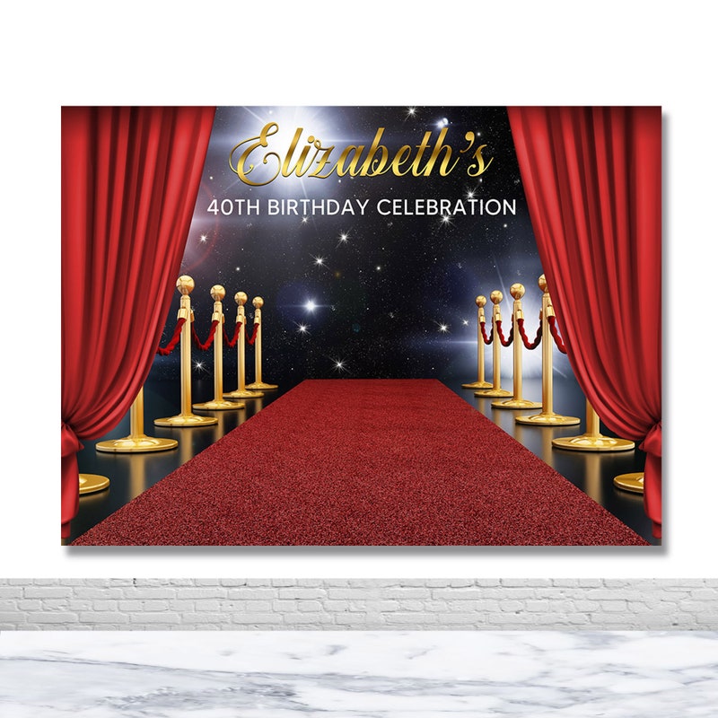 Red Carpet Backdrop - Etsy