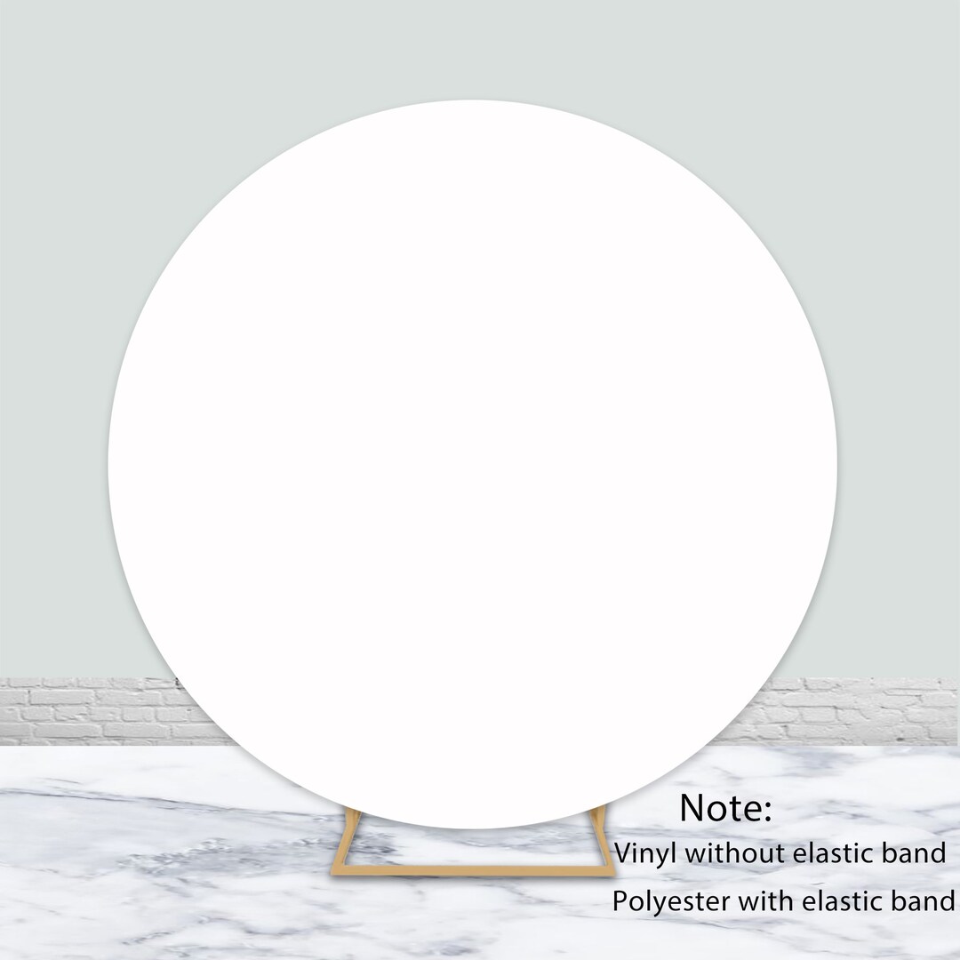 White Circle Photography Backdrop Birthday Wedding Baby Shower Photo ...