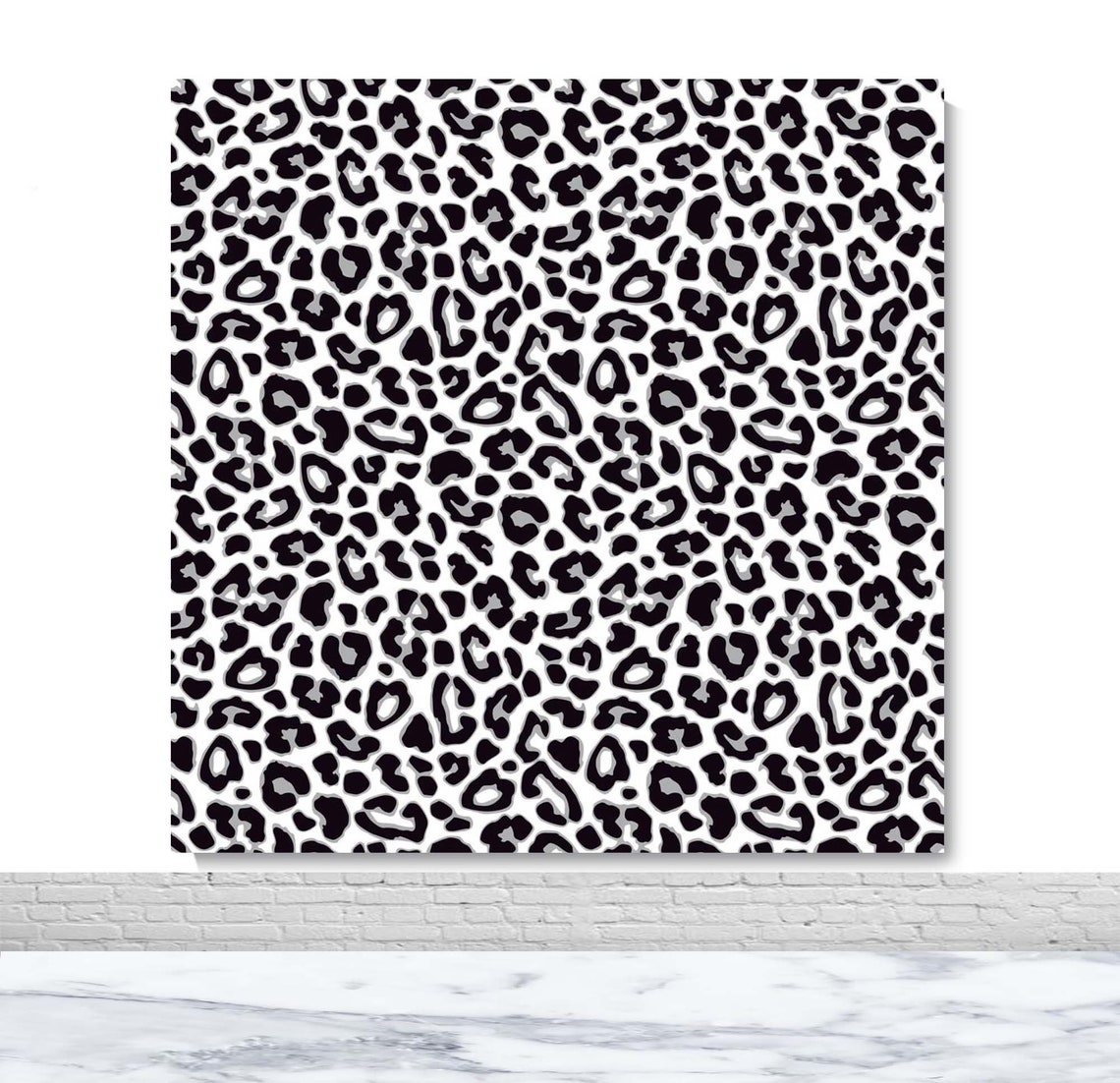White Leopard Pattern Photography Backdrop Animal Skin Texture - Etsy