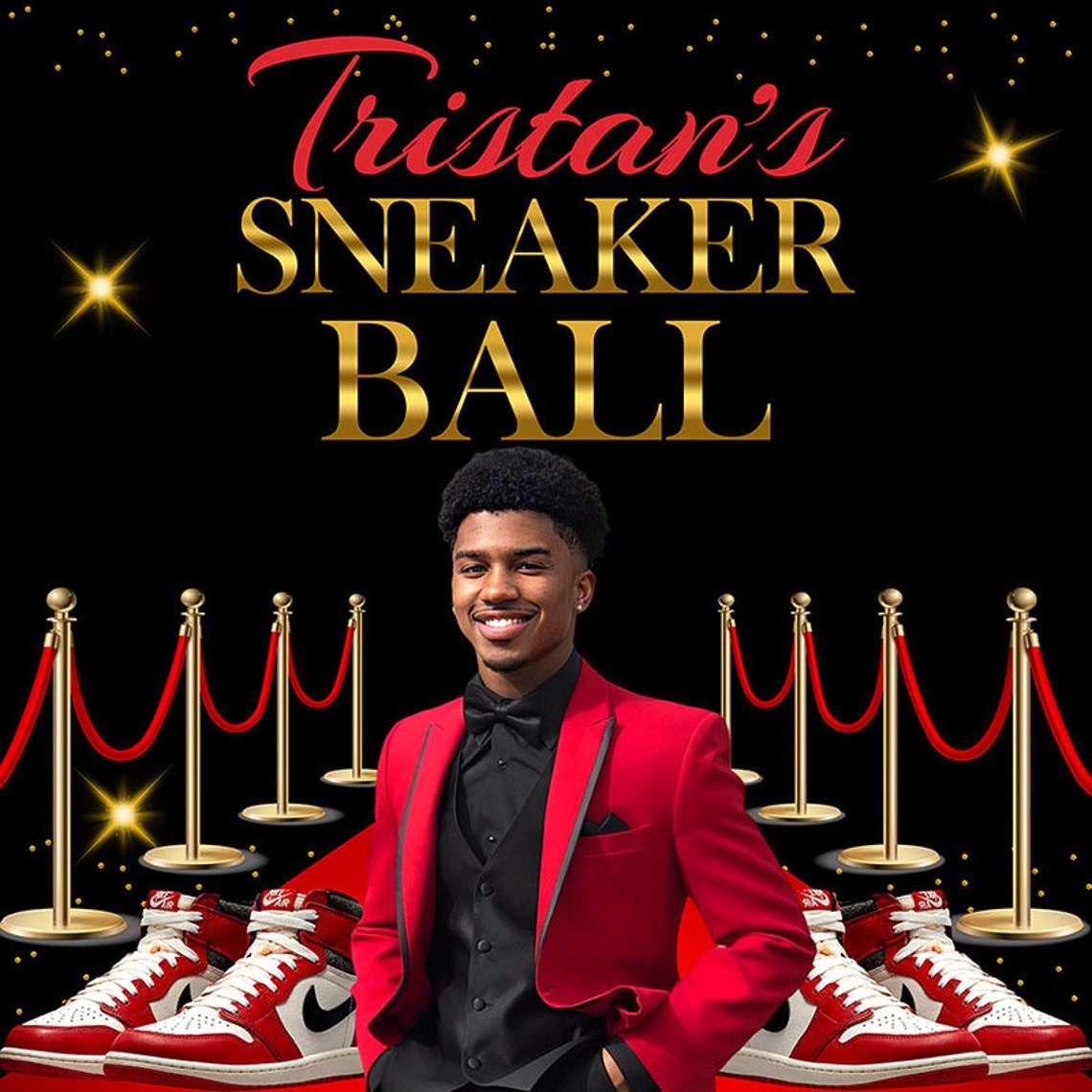 Sneaker Gala Birthday Photo Backdrop Sneaker Ball Red Carpet ...
