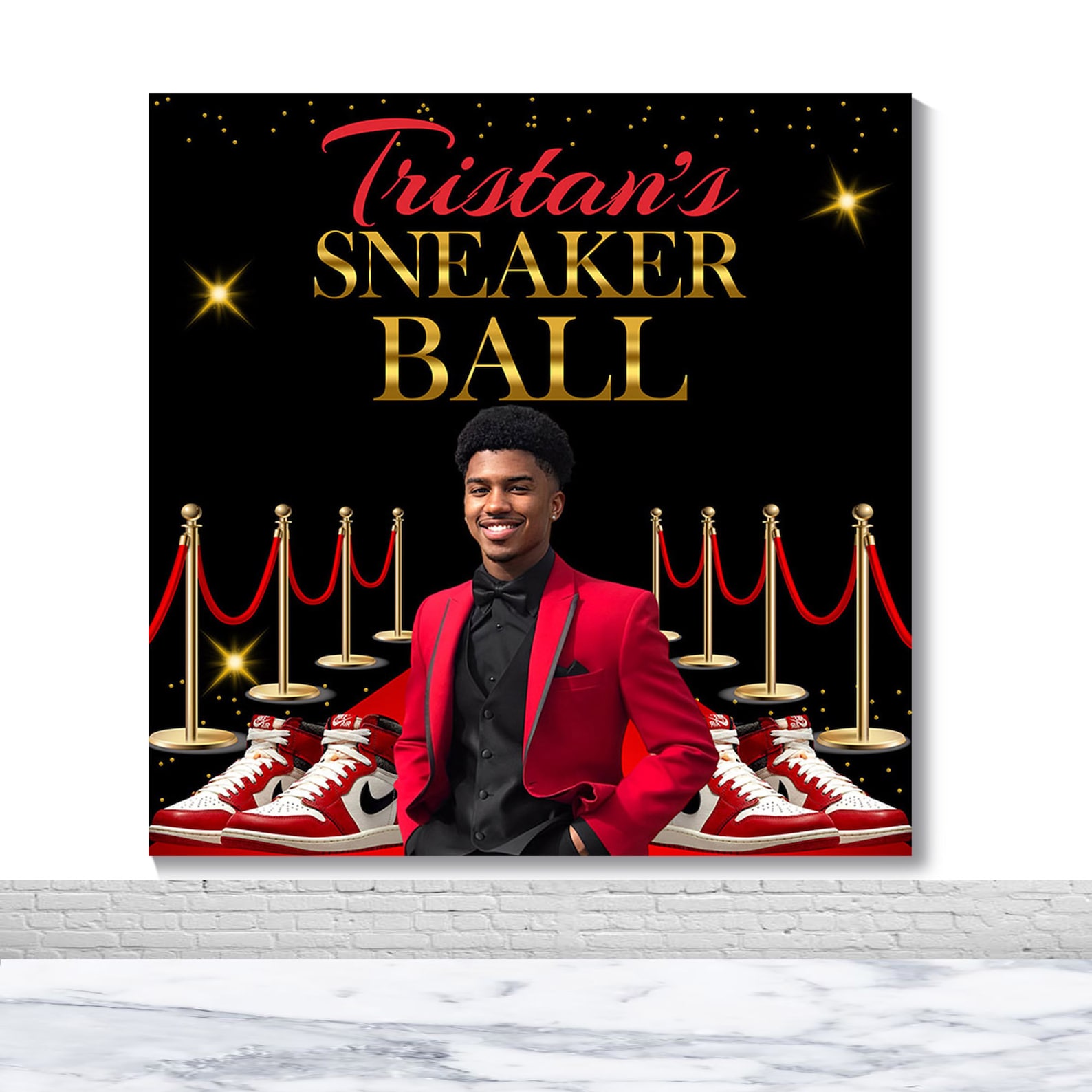 Sneaker Gala Birthday Photo Backdrop Sneaker Ball Red Carpet ...