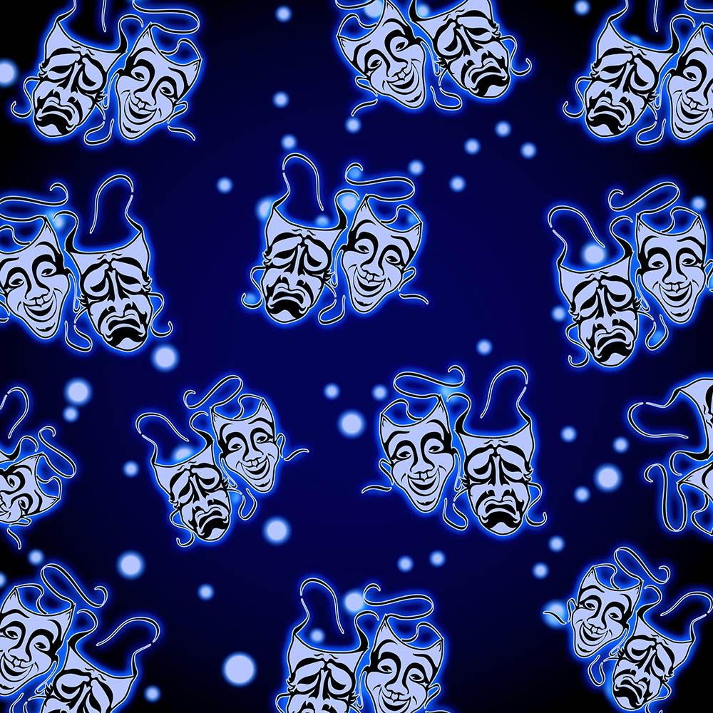 Early 2000s Blue Mask Photo Backdrop Birthday Party Step and - Etsy