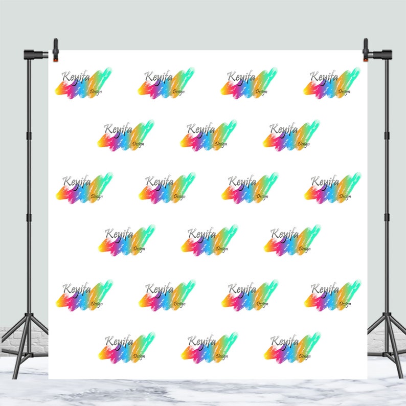 Step and Repeat Logo Photography Backdrop White Photo - Etsy