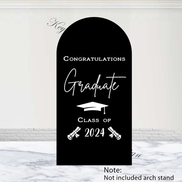 Graduation Arch Backdrop Template - Etsy