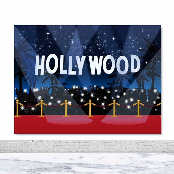 Hollywood Backdrop - Etsy