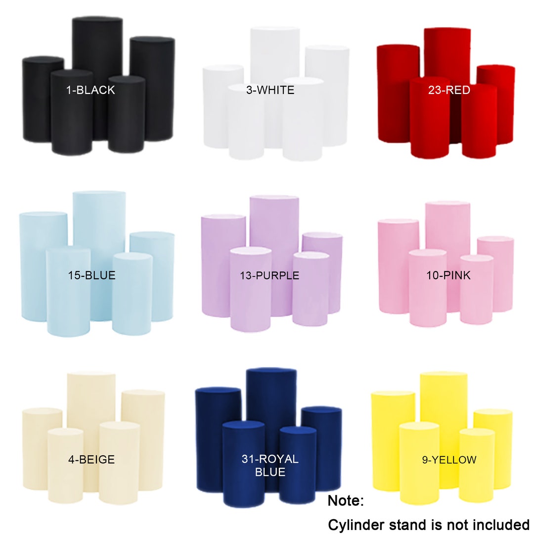 Custom Solid Color Cylinder Cover Backdrop Birthday Wedding - Etsy