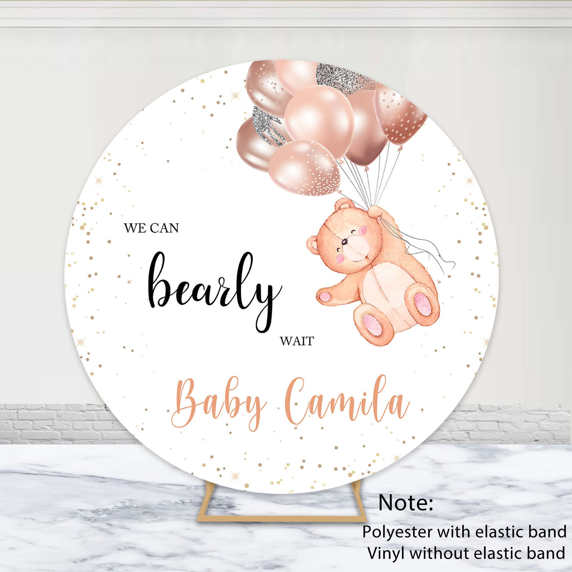 We Can Bearly Wait Custom Photography Backdrop Baby Shower - Etsy