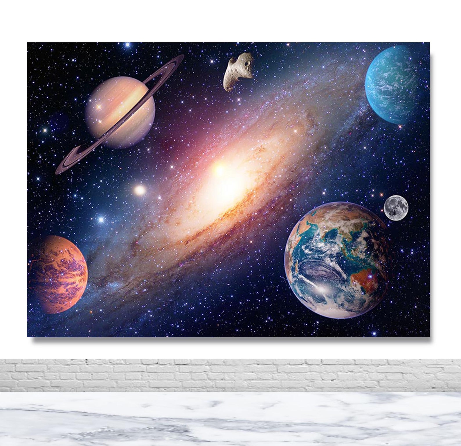 Galaxy Photography Backdrop Starry Sky Outer Space Planets | Etsy
