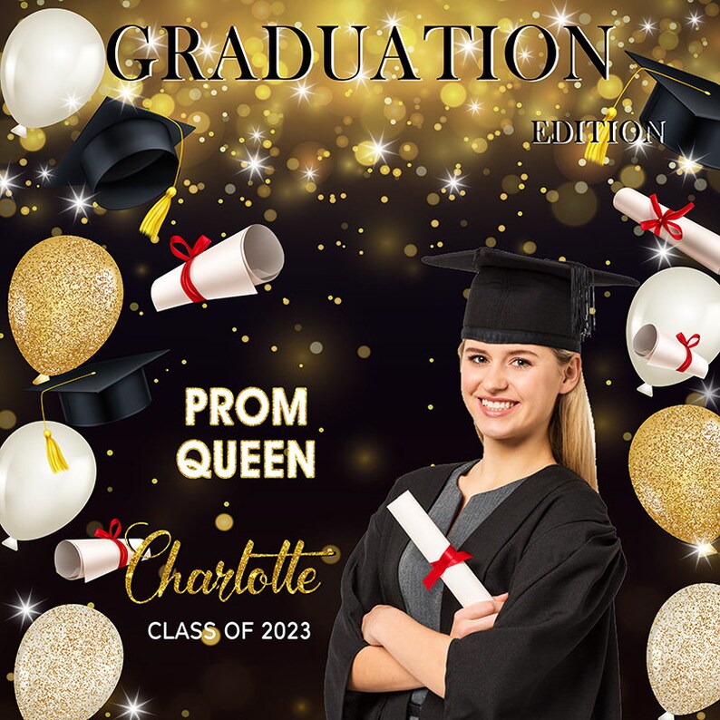 2023 Graduation Backdrop Class of 2023 Congrats Grads - Etsy