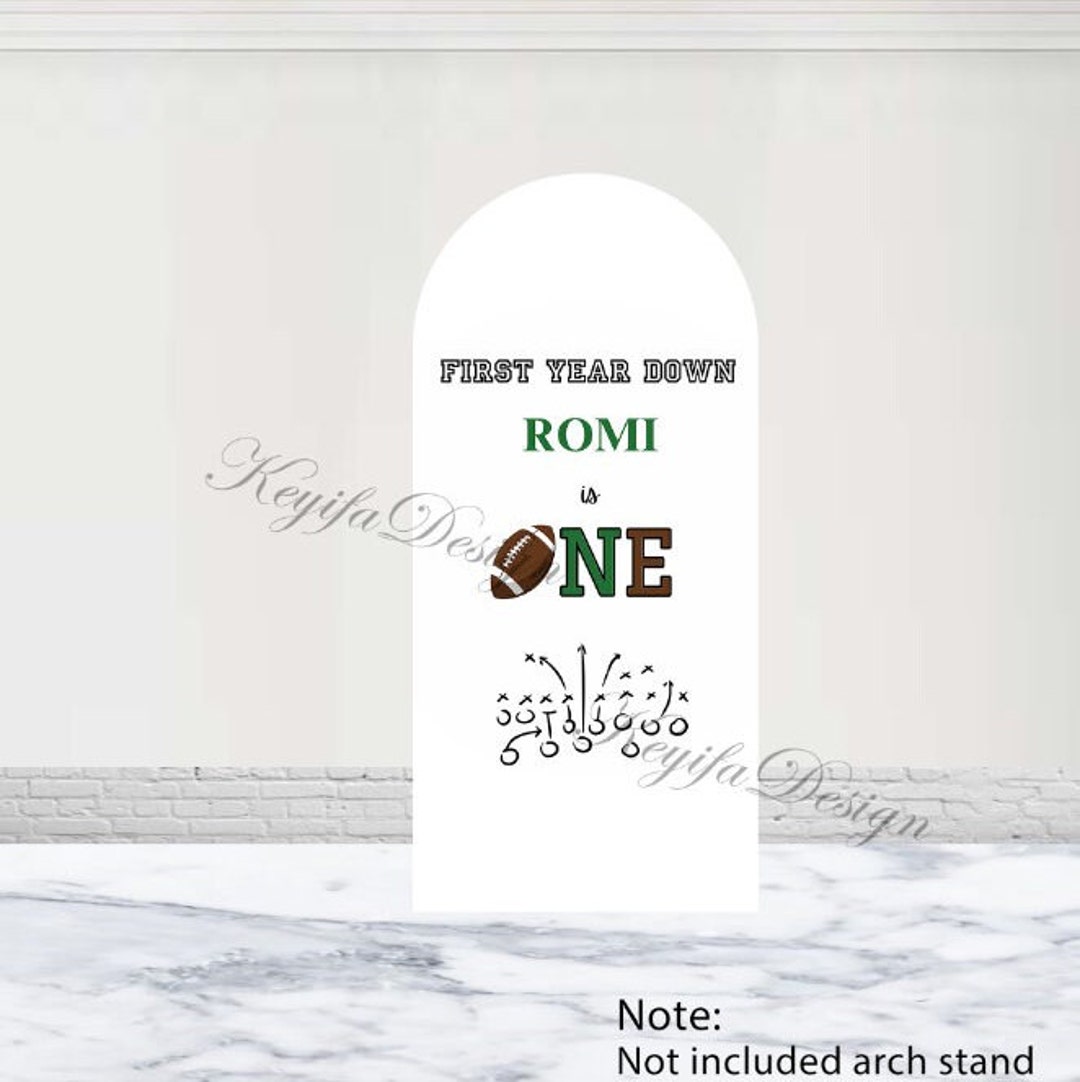 First Year Down Custom Arch Backdrop Kids 1st Birthday Backdrop ...