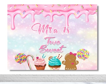 Two Sweet Backdrop - Etsy UK