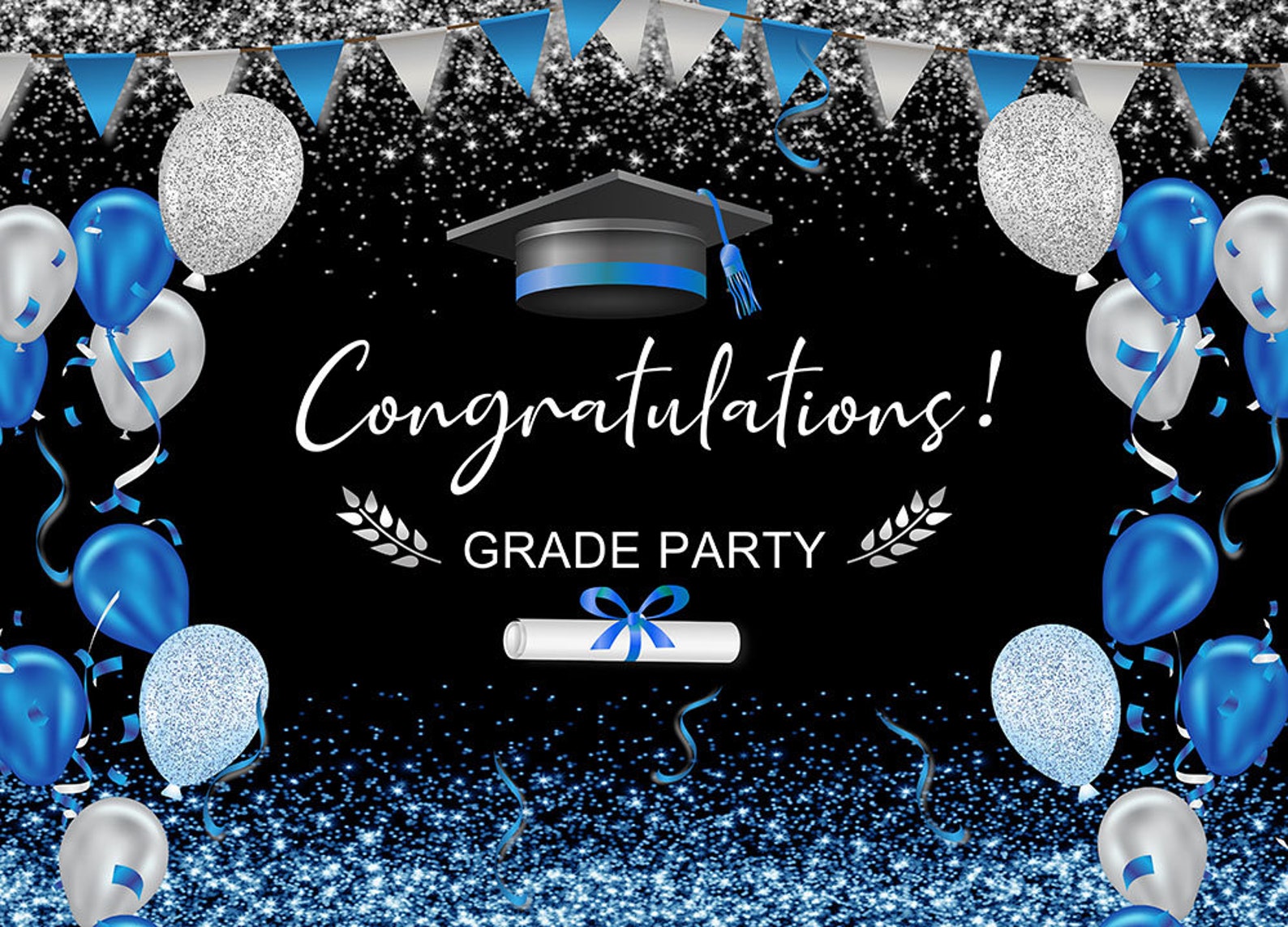Grade Party Photo Backdrop High School Graduation Celebration - Etsy