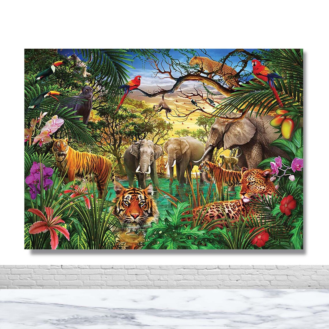 Safari Animal Theme Photo Backdrop Birthday Party Photography - Etsy