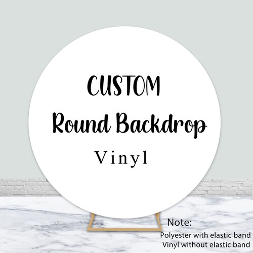 Custom Round Photography Backdrop Birthday Wedding Baby Shower - Etsy