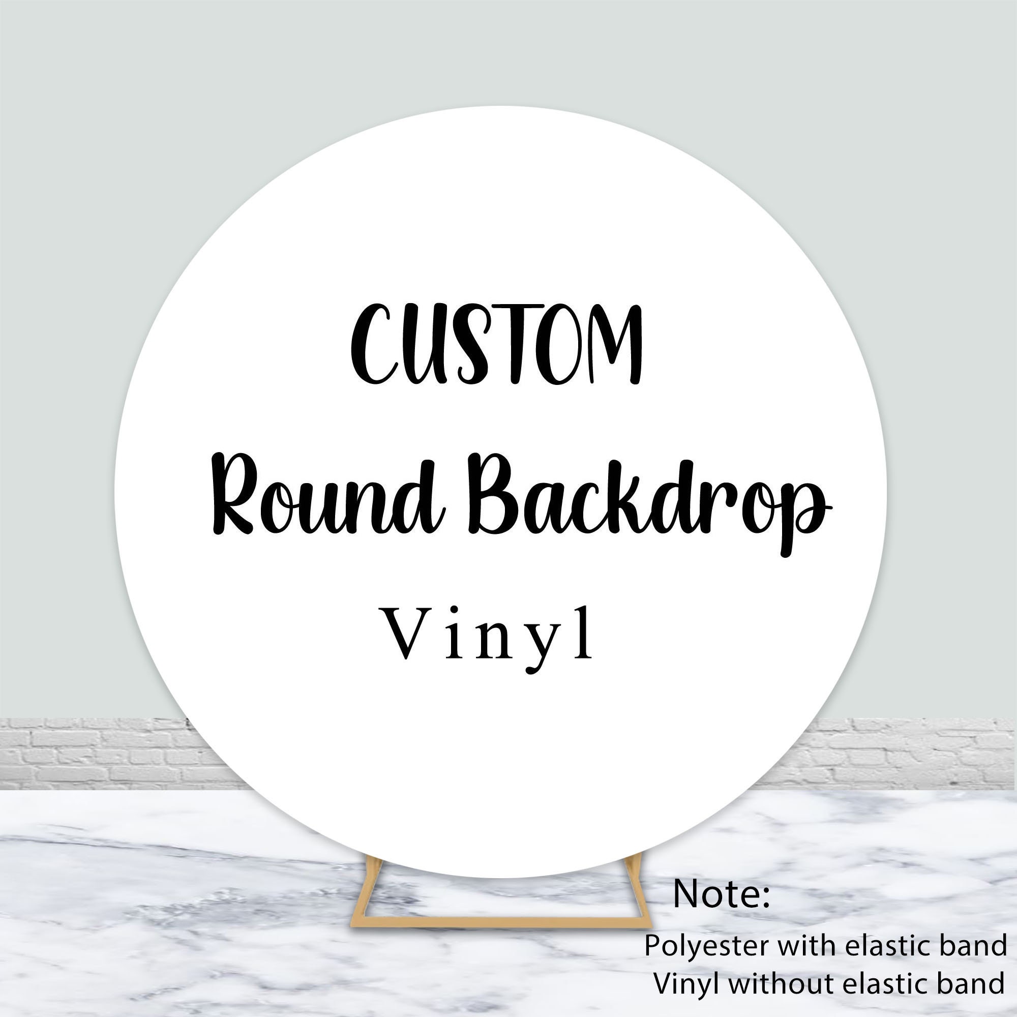 Custom Round Photography Backdrop Birthday Wedding Baby Shower - Etsy
