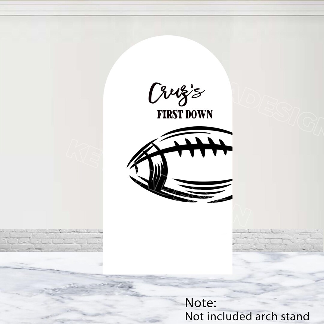 First Year Down Arch Cover 1st Birthday Backdrop Custom Polyester ...