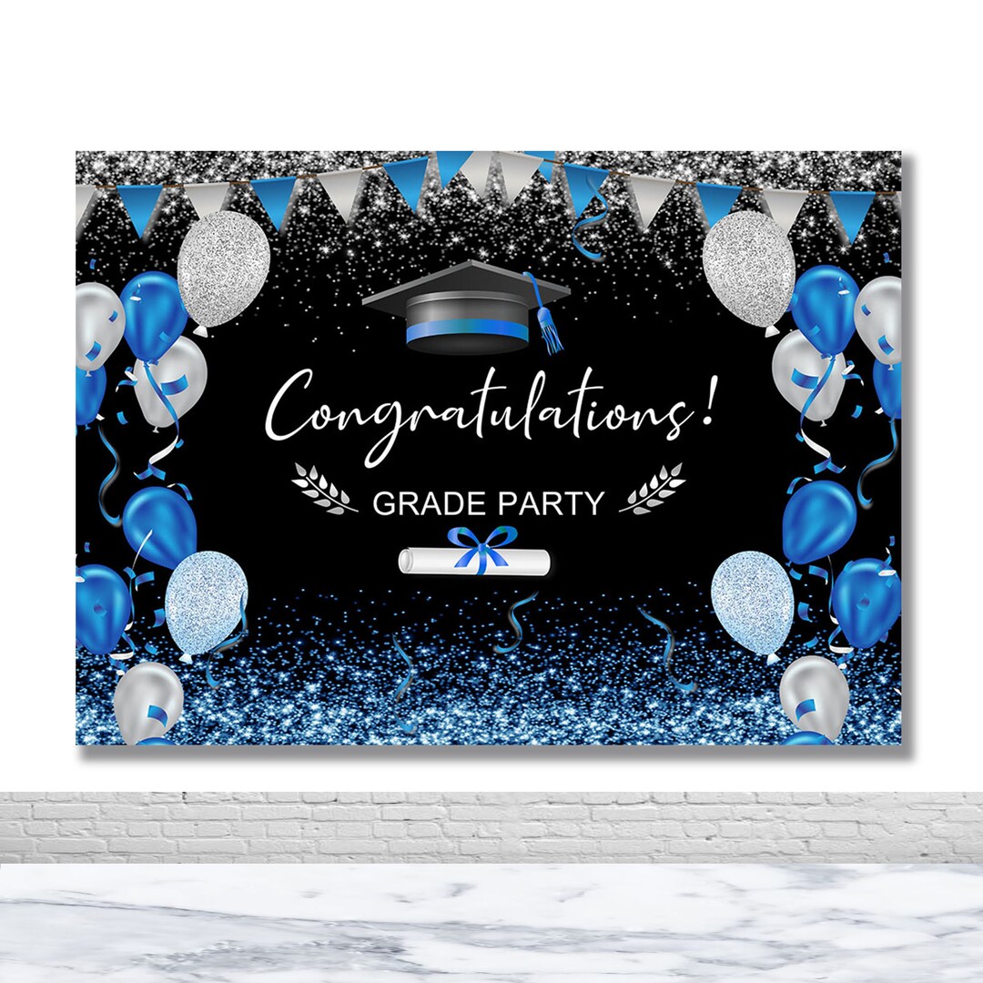 Grade Party Photo Backdrop High School Graduation Celebration ...