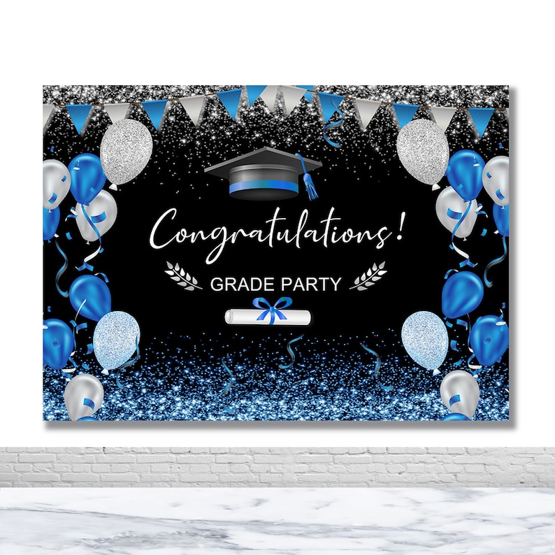 Grade Party Photo Backdrop High School Graduation Celebration - Etsy
