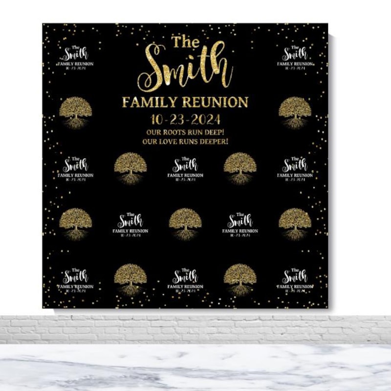 Family Reunion Backdrop - Etsy