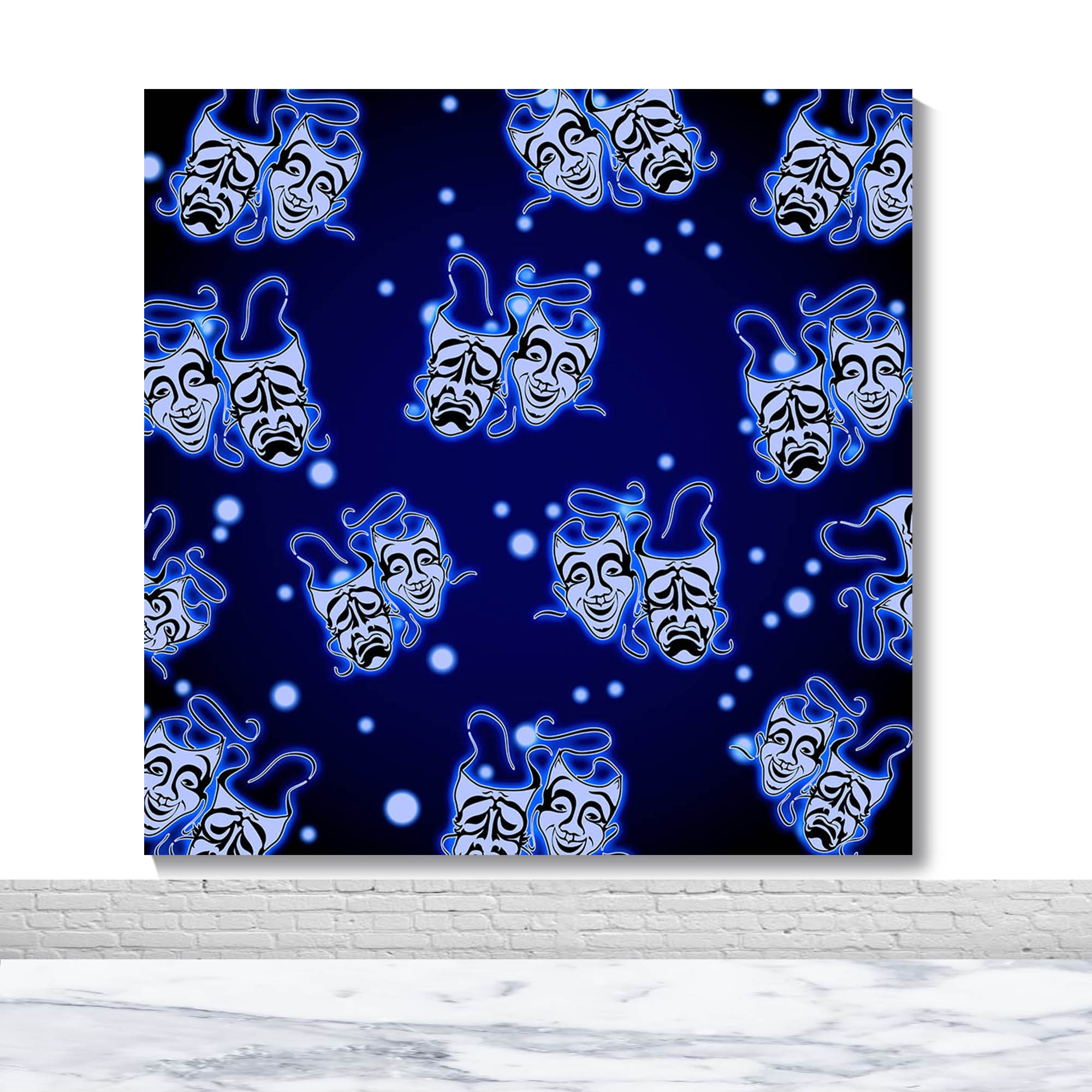 Early 2000s Blue Mask Photo Backdrop Birthday Party Step and - Etsy