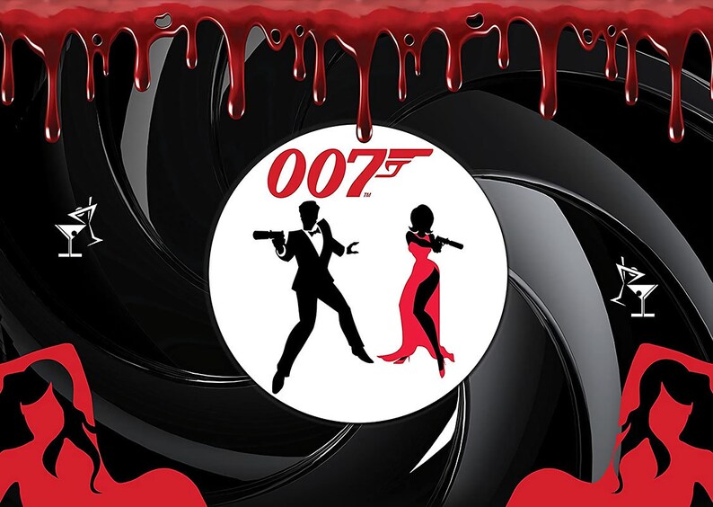 James Bond 007 Photo Backdrop Secret Agent Theme Photography - Etsy