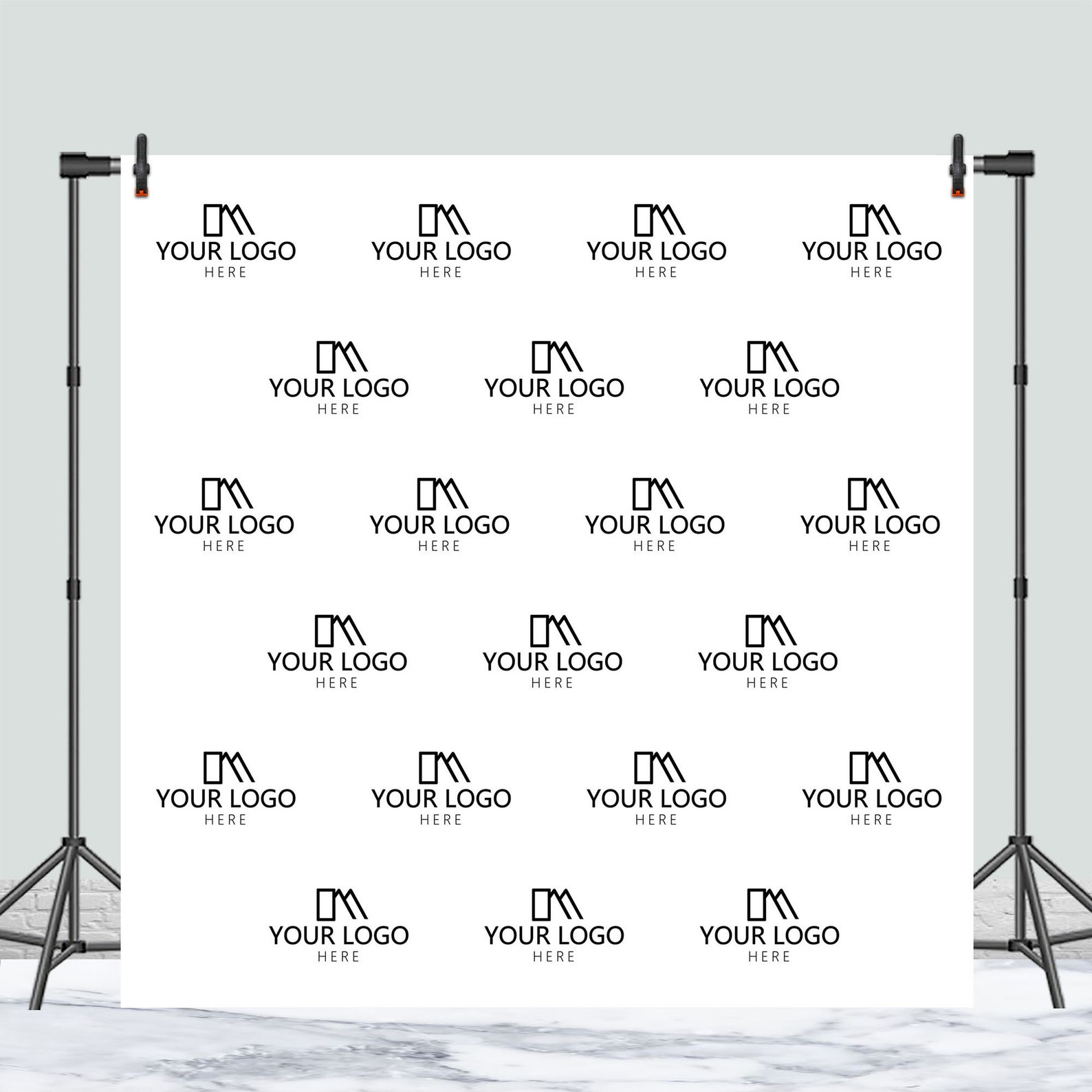 Step and Repeat Logo Photography Backdrop White Photo - Etsy
