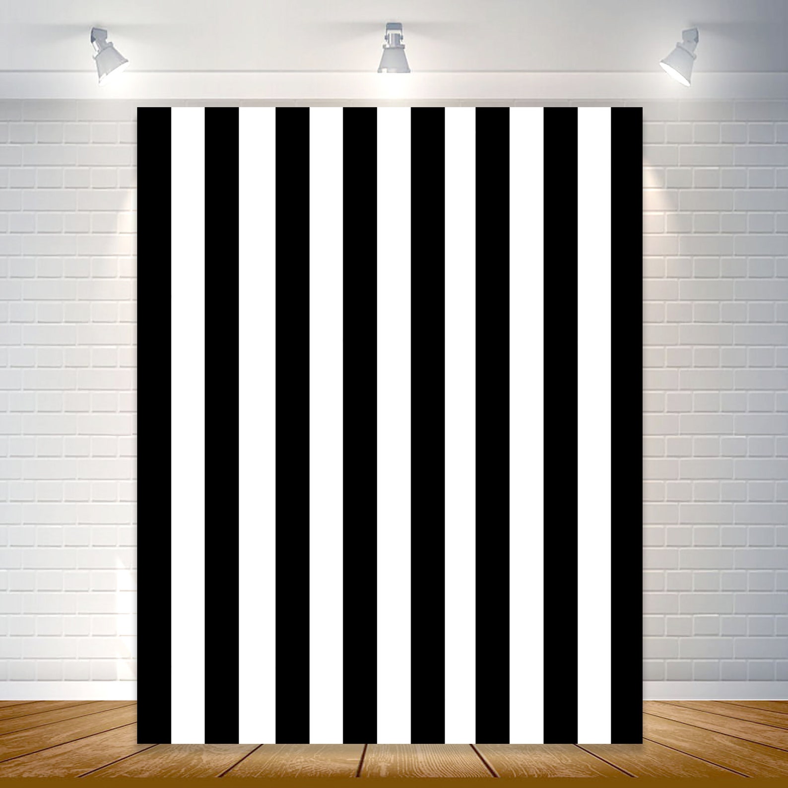 Black and White Striped Photography Backdrops Birthday Party Bridal ...