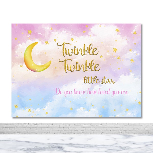 Twinkle Twinkle Little Star Backdrop - Etsy
